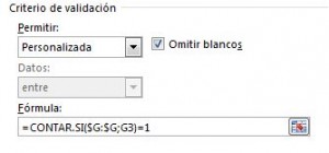 Tipos de validación de datos - Excel y VBA