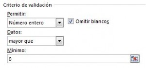 Tipos de validación de datos - Excel y VBA