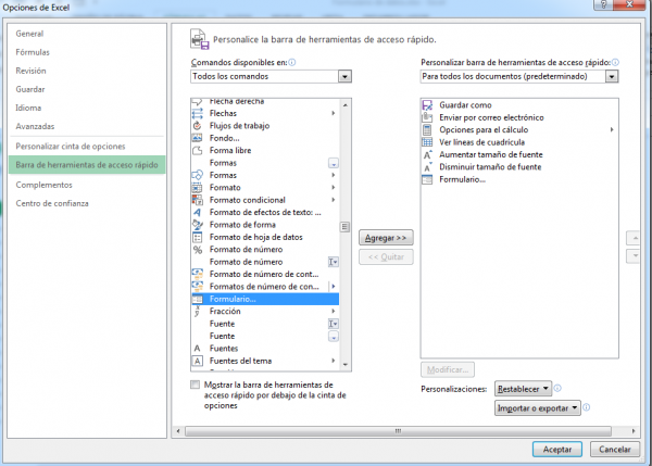 Formulario de datos en Excel - Trucos de Excel y VBA